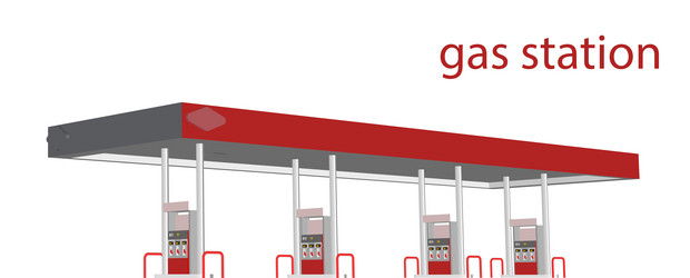 Cool detailed modern flat design gas filling Vector Image