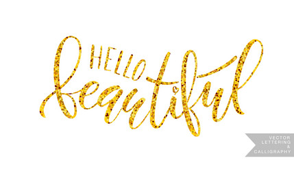 Phrase beautiful handwritten text Royalty Free Vector Image