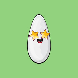 Rice character cartoon grain characters Royalty Free Vector