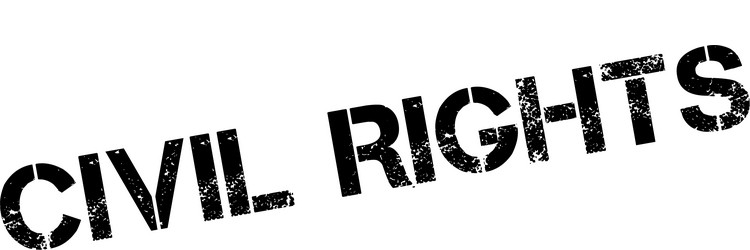 Civil rights rubber stamp Royalty Free Vector Image