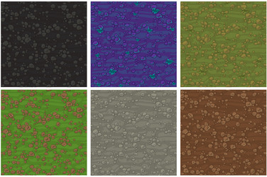 Game background texture cartoon ground earth Vector Image