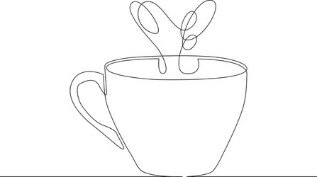 Continuous Line Coffee Vector Images (over 1,600)