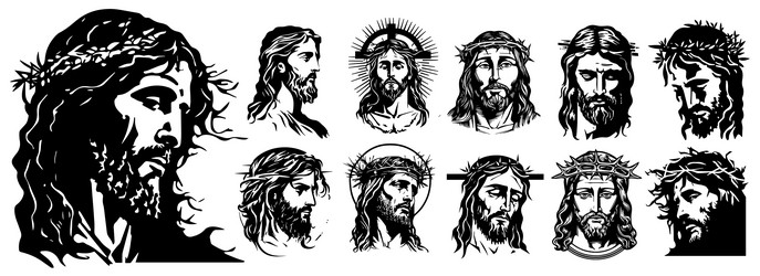 Jesus christ savior messiah Royalty Free Vector Image