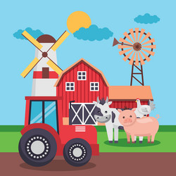 Farm fresh cartoon Royalty Free Vector Image - VectorStock