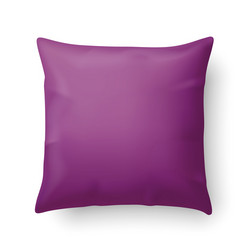 Cute red cushion colorful Royalty Free Vector Image