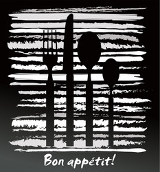 Abstract restaurant design - background Royalty Free Vector