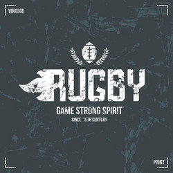 Rugby team badges Royalty Free Vector Image - VectorStock