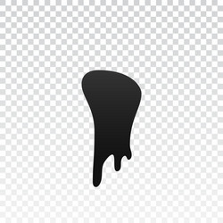 Dripping liquid outline on a transparent Vector Image