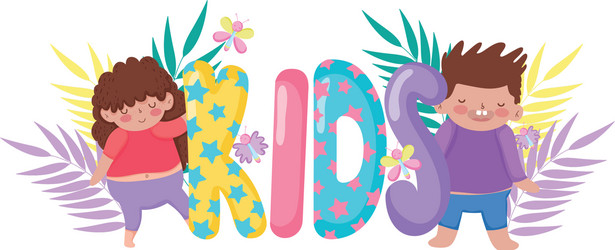 Little chubby boy with books Royalty Free Vector Image