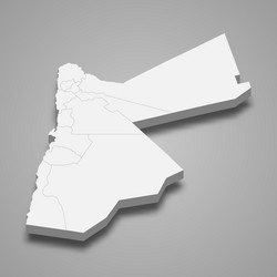 Map of mena region with borders the states Vector Image