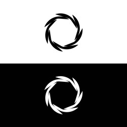 Round circular banner frames borders circle logo Vector Image