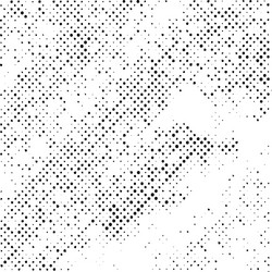Abstract black diagonal halftone pattern on white Vector Image