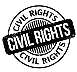 Civil rights rubber stamp Royalty Free Vector Image