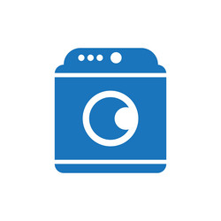 Washing machine logo Royalty Free Vector Image