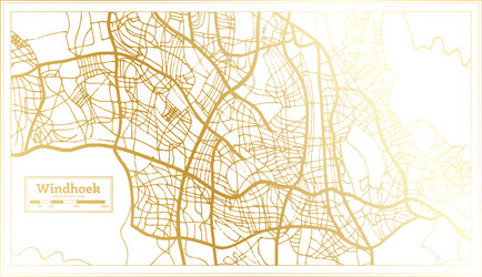 Map of windhoek namibia urban city in turkey road Vector Image