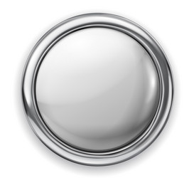 Big button with metallic border Royalty Free Vector Image