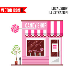 Cute shop or cafe design Royalty Free Vector Image