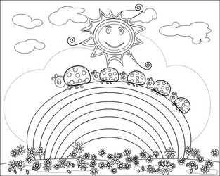 Fantastic coloring book with adventure time Vector Image