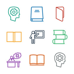 Learning icons Royalty Free Vector Image - VectorStock