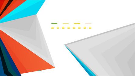 Modern triangle presentation template Royalty Free Vector