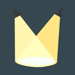 Circle light shadow Royalty Free Vector Image - VectorStock