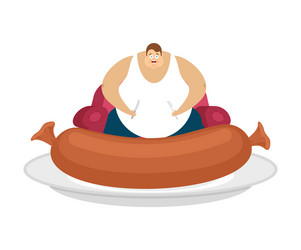 Fat Gluttonous Glutton Vector Images (over 150)