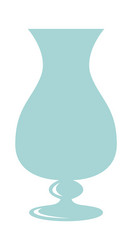 Shape of cocktail drinking glass Royalty Free Vector Image