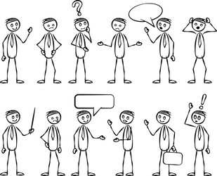 Stickman Card Vector Images (over 210)