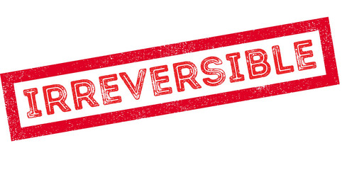 Irreversible rubber stamp Royalty Free Vector Image