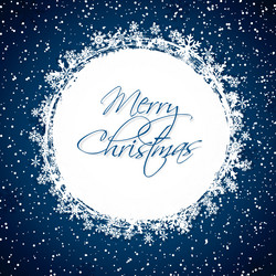 Snow frame Royalty Free Vector Image - VectorStock