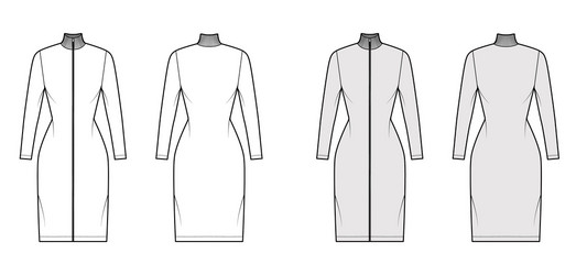 Zip-up cotton-fleece hoodie technical fashion Vector Image