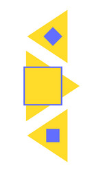 Yellow rectangle with dissolve effect brochure Vector Image