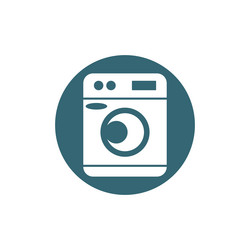 Washing machine logo Royalty Free Vector Image