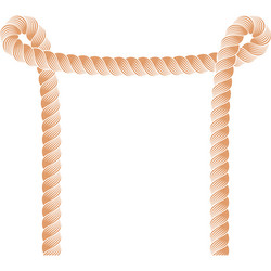 Rope corner border Royalty Free Vector Image - VectorStock