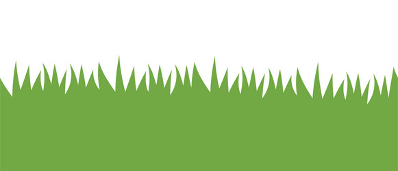Green Grass Frame And White Background Royalty Free Vector