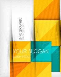 Business squares background design template Vector Image