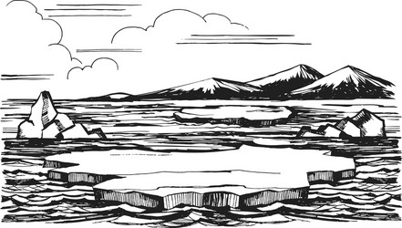 Iceberg Hand Draw Vector Images (over 260)