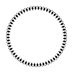 Circle frame round border design shape icon Vector Image