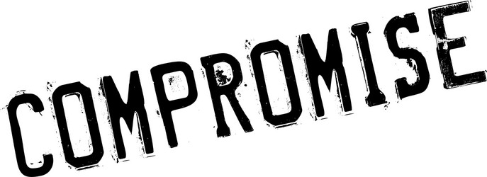 Compromise rubber stamp Royalty Free Vector Image