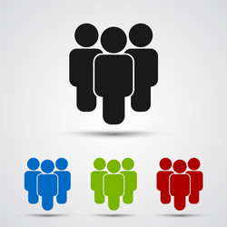 Group members rgb color icon Royalty Free Vector Image