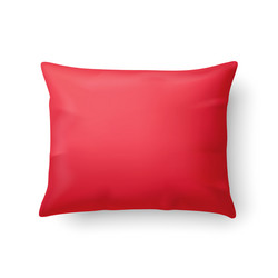 Cute red cushion colorful Royalty Free Vector Image