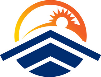 Solar system logo template Royalty Free Vector Image