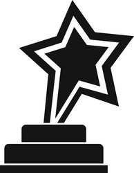 Best score award icon simple style Royalty Free Vector Image