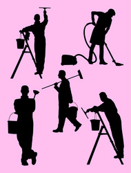 Worker Silhouette Vector Images (over 50,000)