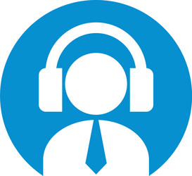 Support manager icon Royalty Free Vector Image