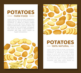 Potato design with raw root vegetable peel Vector Image