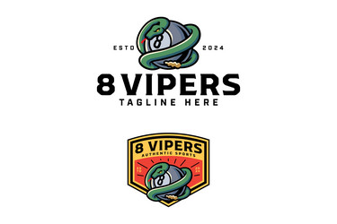 Black ball billiard wearing cap mascot logo Vector Image