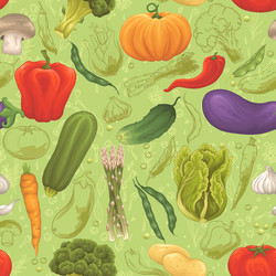 Orange vegetables seamless Royalty Free Vector Image
