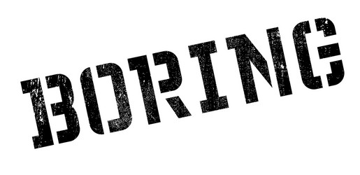 Boring rubber stamp Royalty Free Vector Image - VectorStock