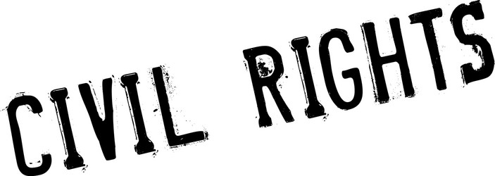 Civil rights rubber stamp Royalty Free Vector Image